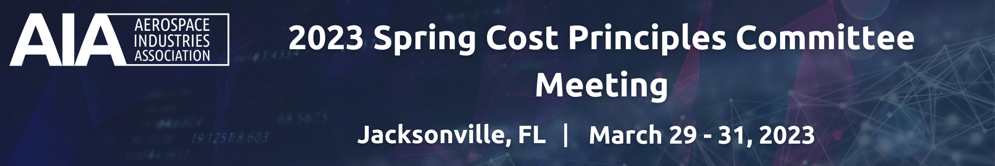 2023 Spring Cost Principles Committee Meeting - Aerospace Industries ...