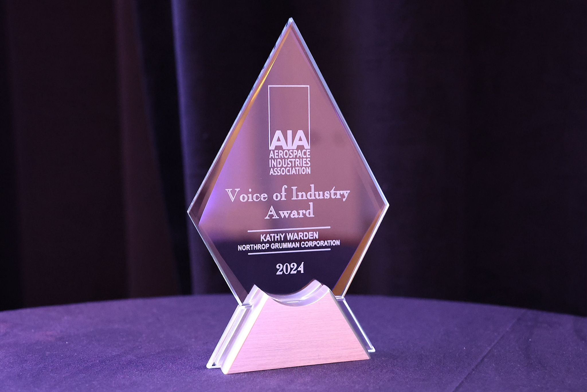 AIA Honors Northrop Grumman’s Kathy Warden with Voice of Industry Award